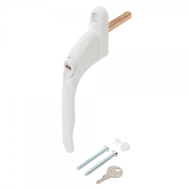 Aluminium Locking Window Handle White